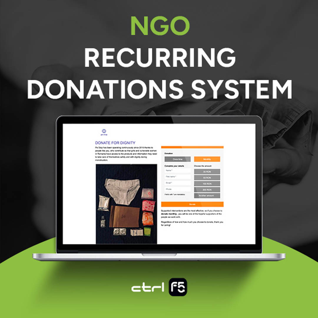 Recurring Donations System For NGOs - ControlF5 Software